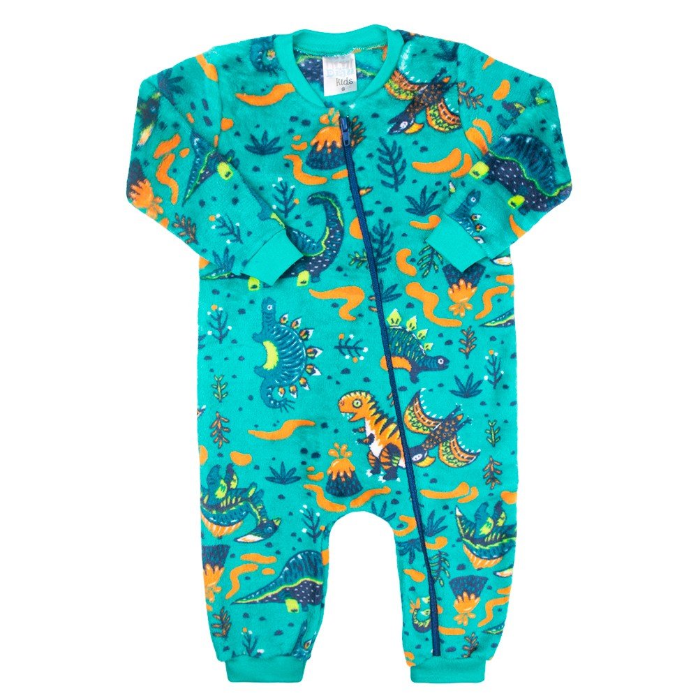 Macacão Fleece Bebê Dino Toy - Diju