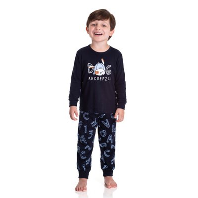 Pijama Primeiros Passos Masculino Dog Suedine - TMX