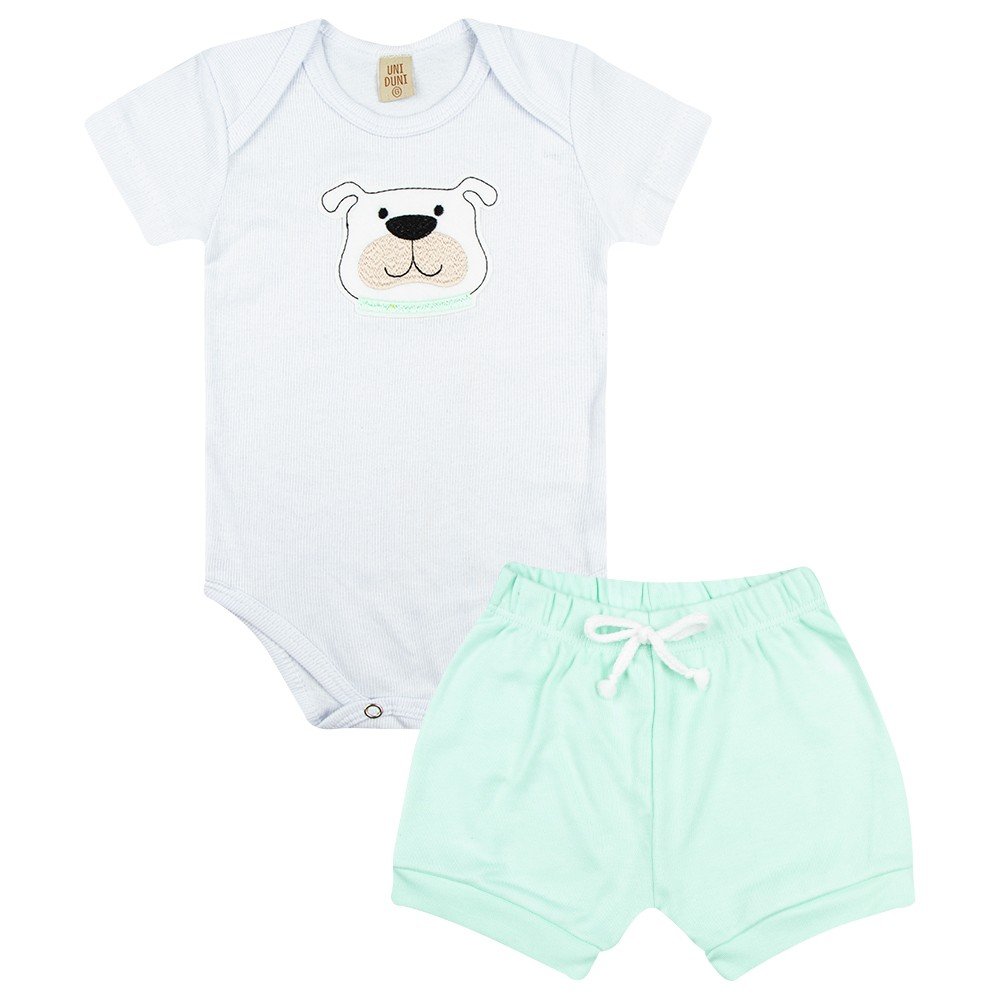 Conjunto Bebê Estampado Dog-Uni Duni Kids