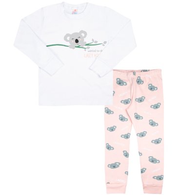 Pijama Meninas Inverno Koala Branco- Caramell Kids