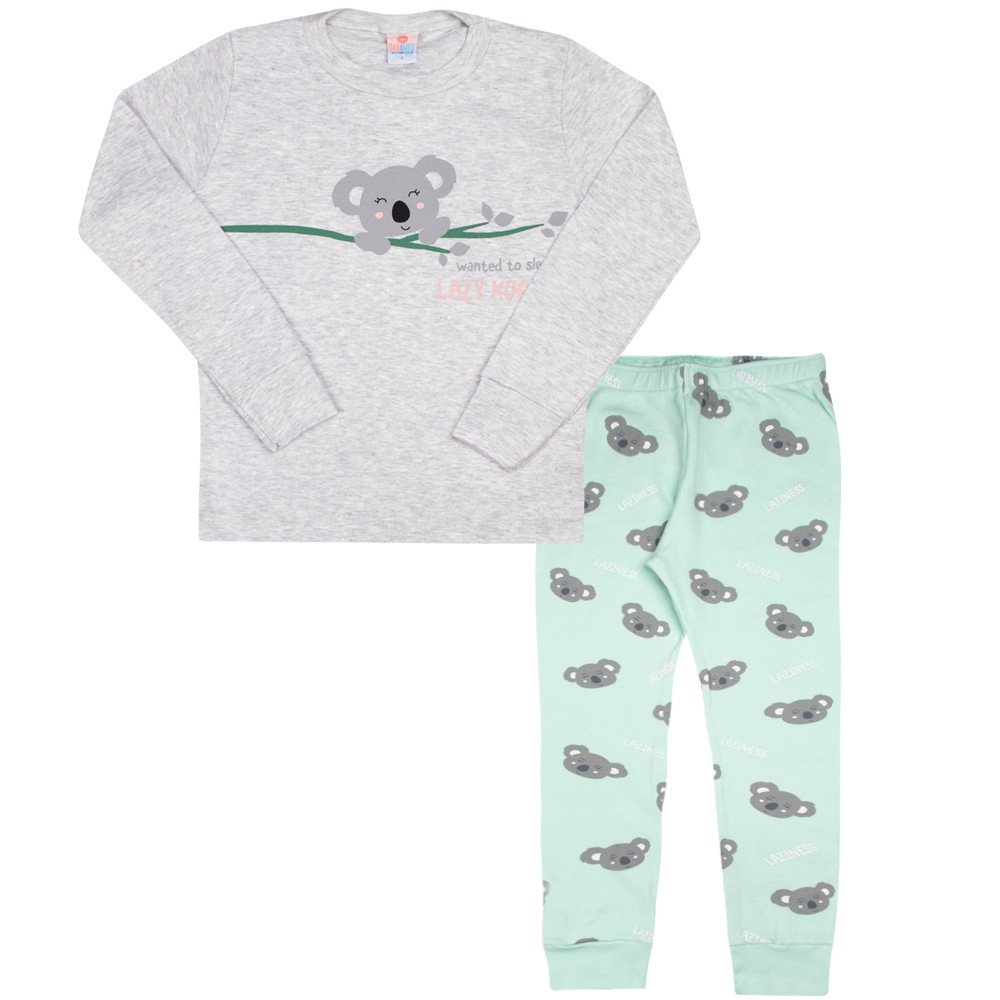 Pijama Inverno Ribana Kids Menina Koala - Caramell Kids